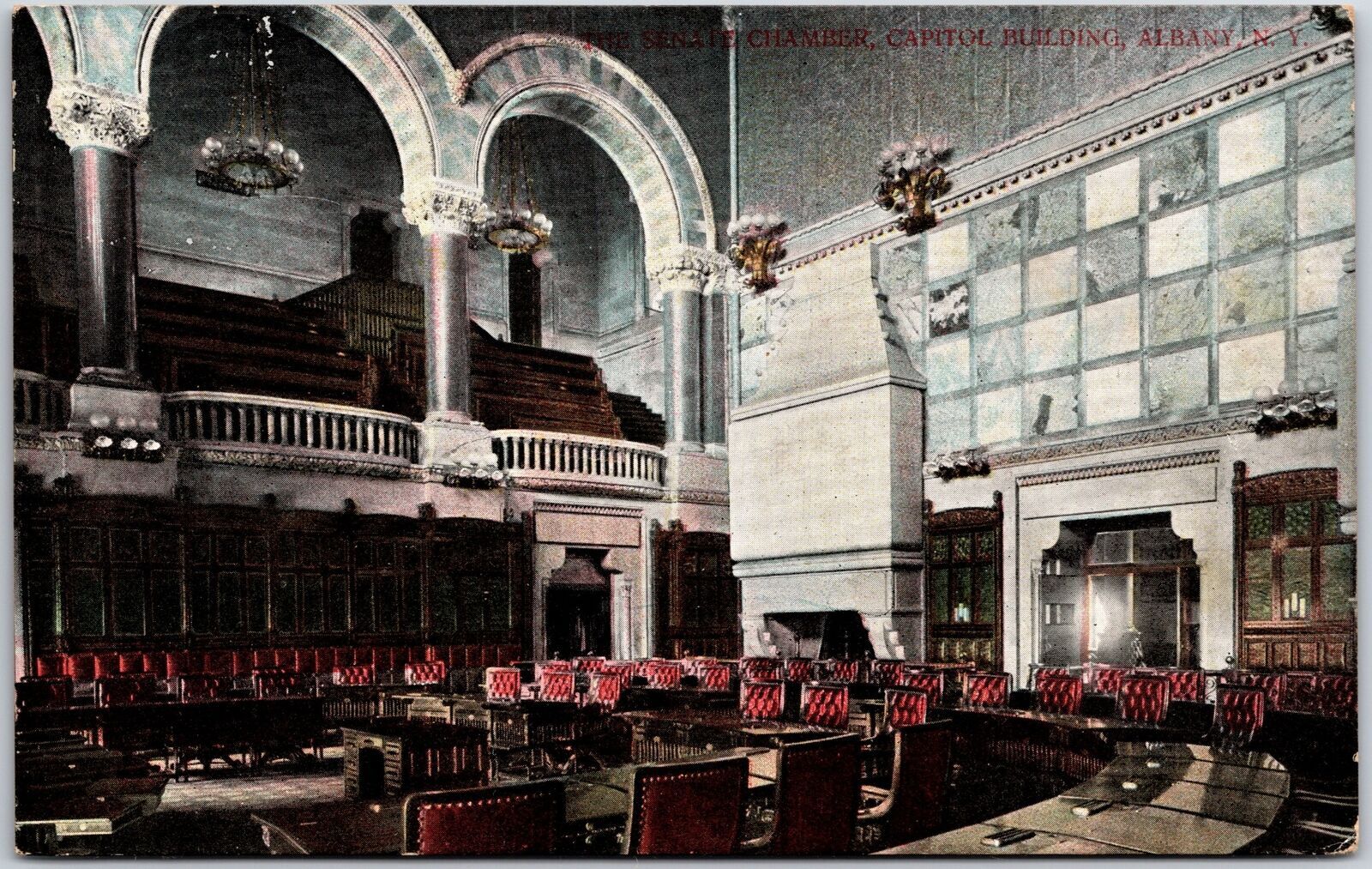 1909 The Senate Chamber Capitol Building Albany New York NY Posted ...