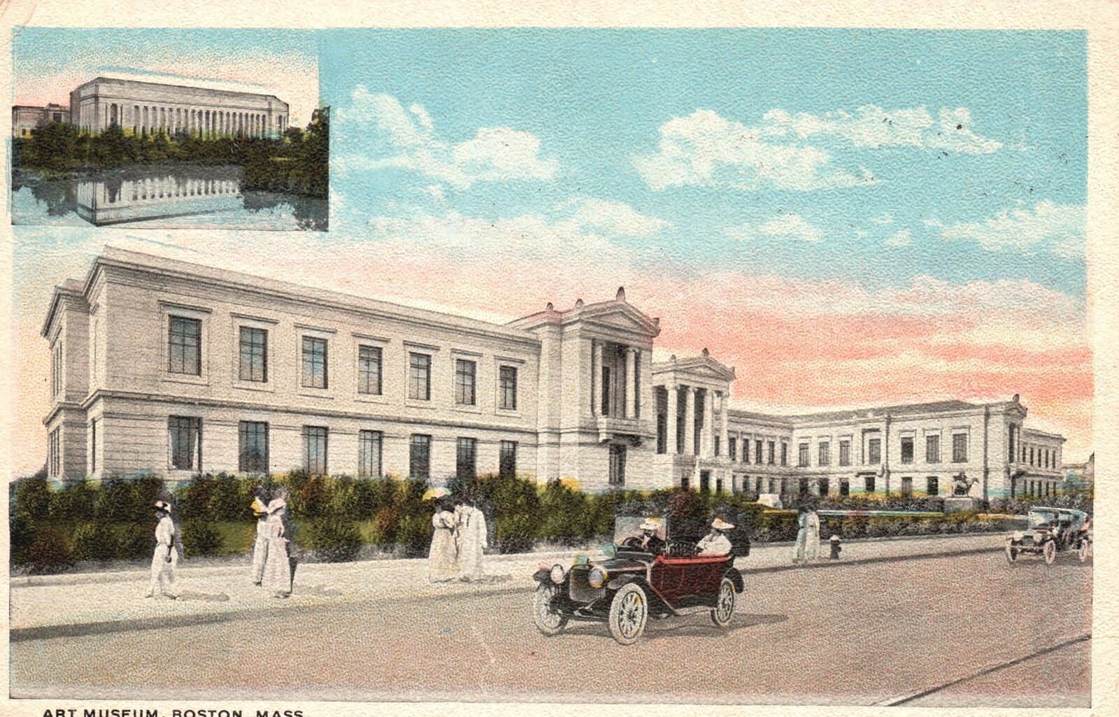 Vintage Postcard 1919 Art Museum Building Historic Landmark Boston ...