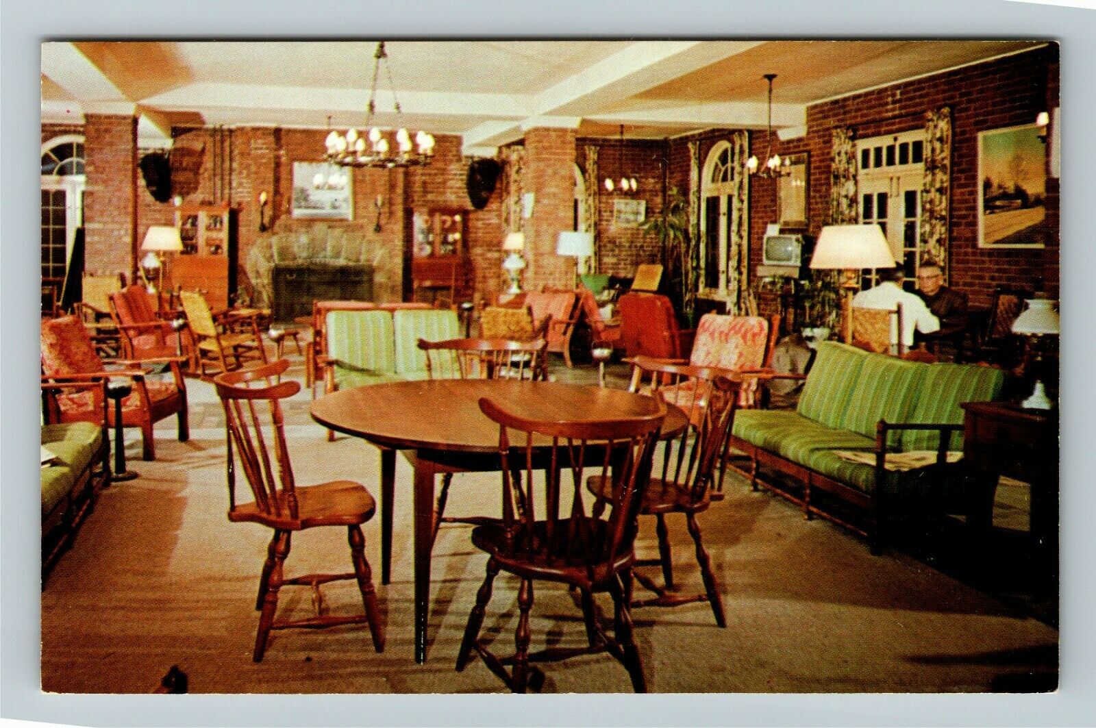 Angola IN Indiana, Potawatomi Inn Lobby, Pokagon State Park, Chrome ...