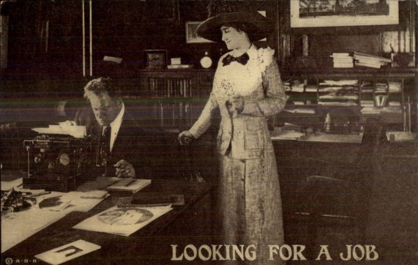 Boss Secretary Office Romance Typewriter Desks etc c1910 Postcard #15 ...