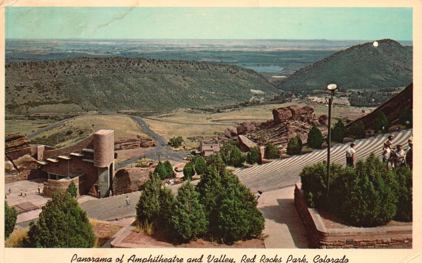 Vintage Postcard 1967 Panorama Amphitheatre and Valley Red Rocks Park ...