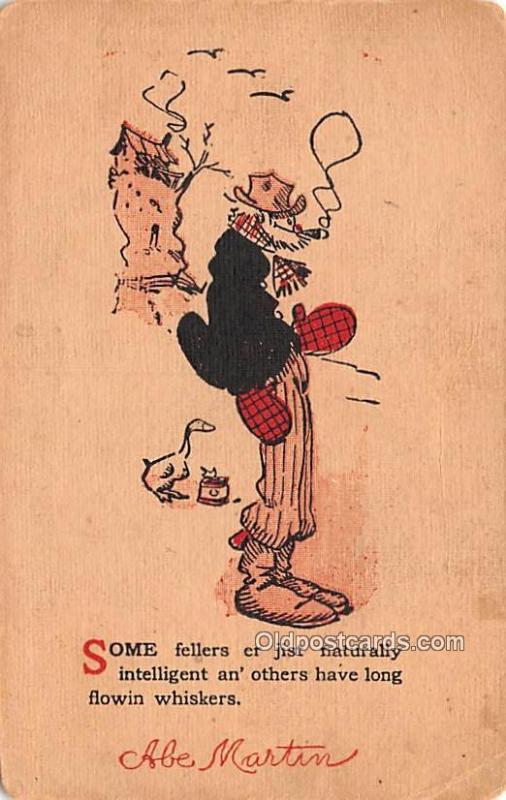 Abe Martin Smoking 1915 | Topics - Other, Postcard / HipPostcard
