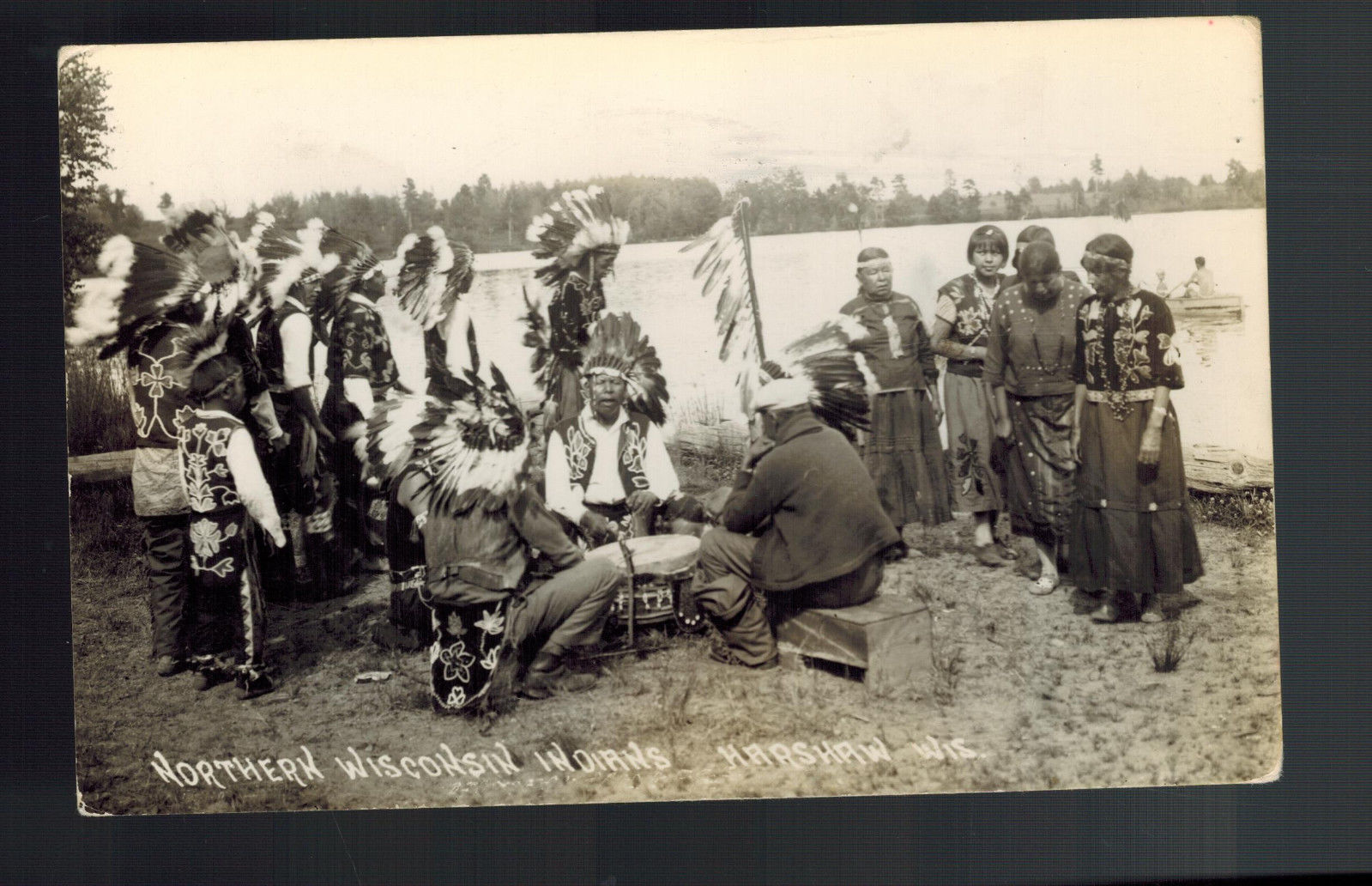 Vintage Real Picture Postcard Native American Indian Tribe North ...
