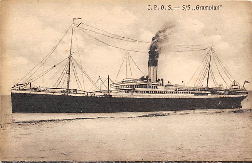 SS Grampian Allan Line Ship Unused | Topics - Other, Postcard / HipPostcard