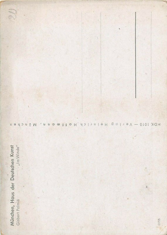 Munchen haus der Deutscher Kunst Gisbert Palmie " Im Winde " art ...