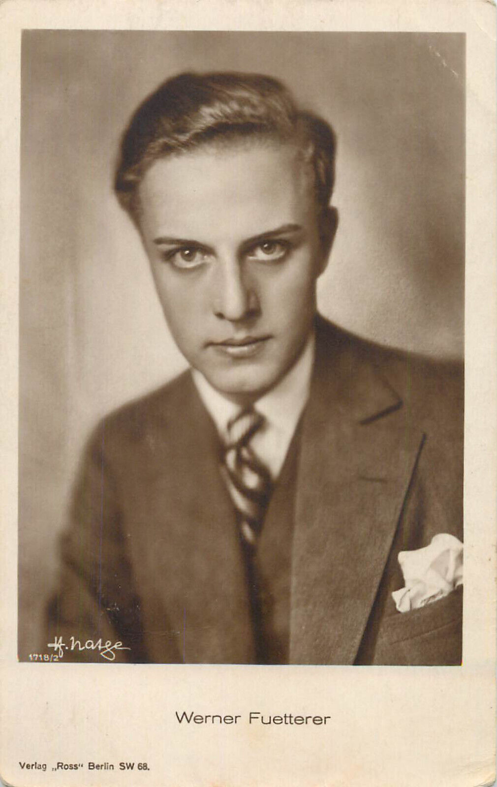 Stars of stage and screens postcard actor Werner Fuetterer | Other ...