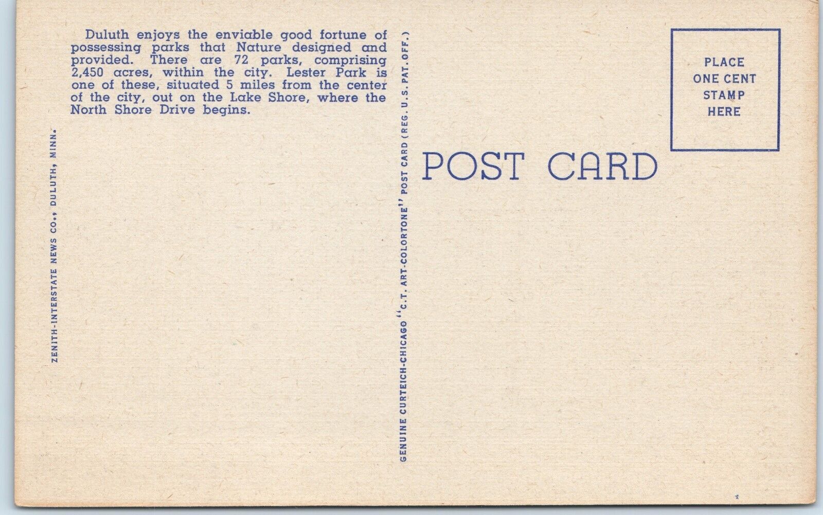 1937 Duluth, Minn. Lester River Falls Waterfall Bridge Park Nature ...