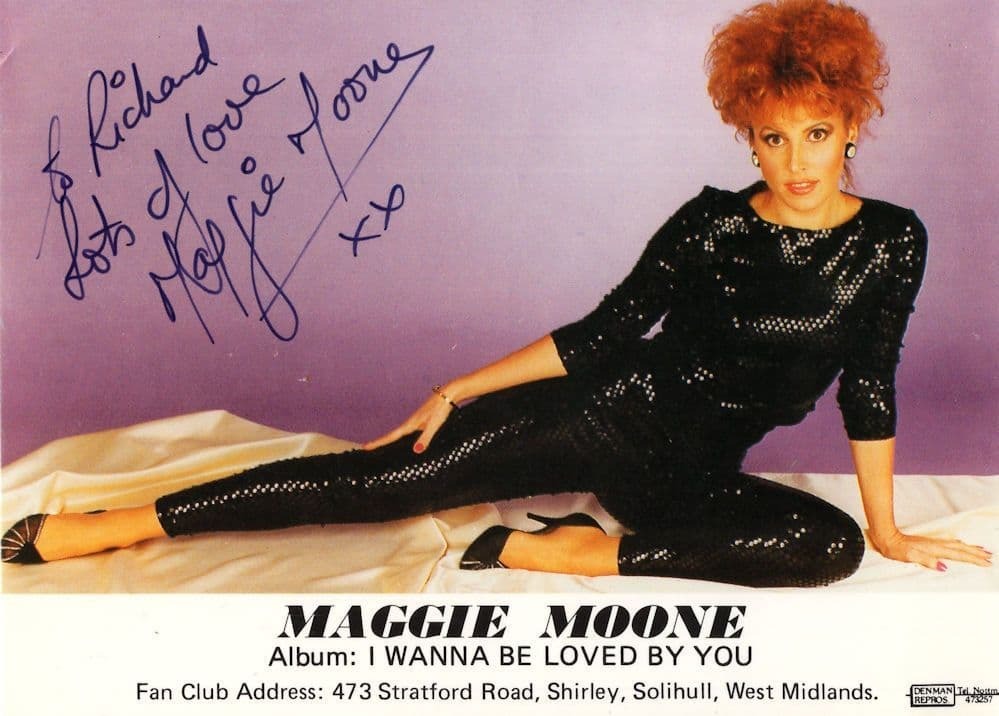 Maggie Moone Singer Vintage Hand Signed Management Photo | Topics ...