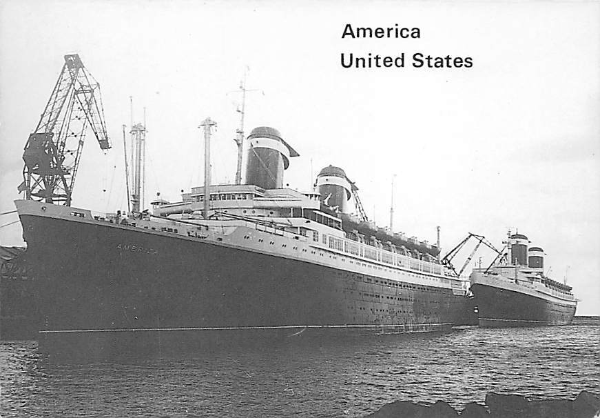 SS America & SS United States United States Line Unused | Topics ...