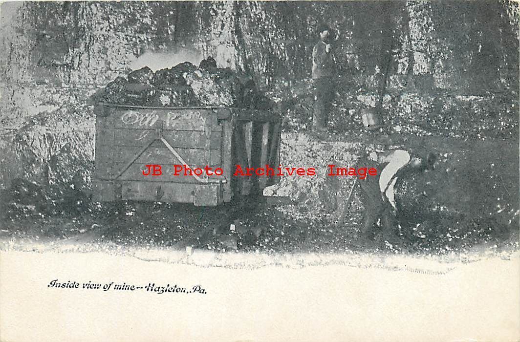 PA, Hazleton, Pennsylvania, Coal Mine Inside View, Mining Scene ...