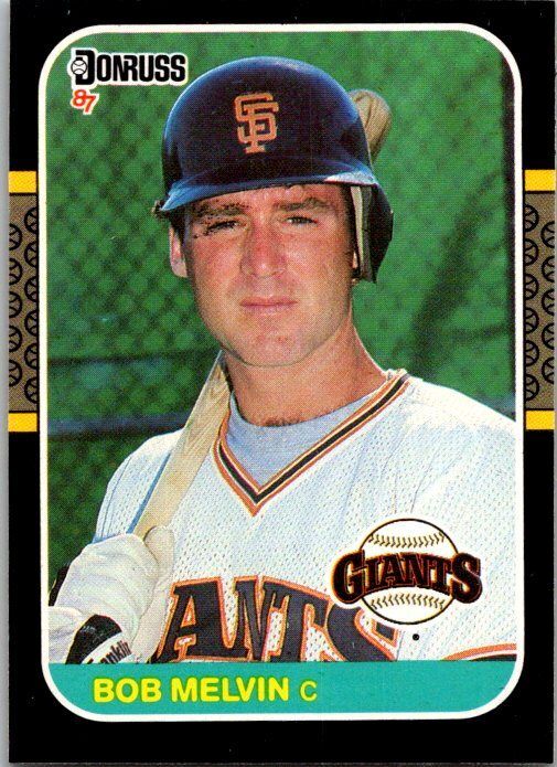 1987 Donruss Baseball Card Bob Melvin San Francisco Giants sl20349 ...