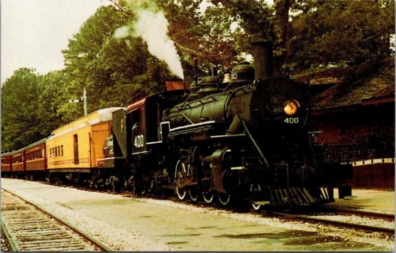 Vintage Railroad Train Locomotive Postcard - Texas State Railroad 400 ...