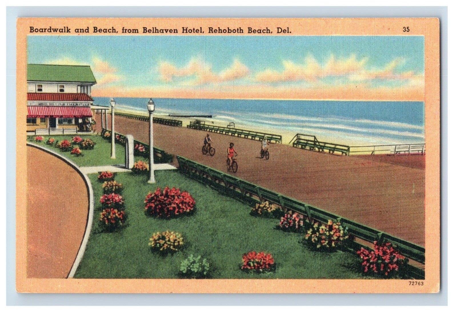 Vintage Belhaven Hotel Rehoboth Beach Del Postcard P173E | Other ...