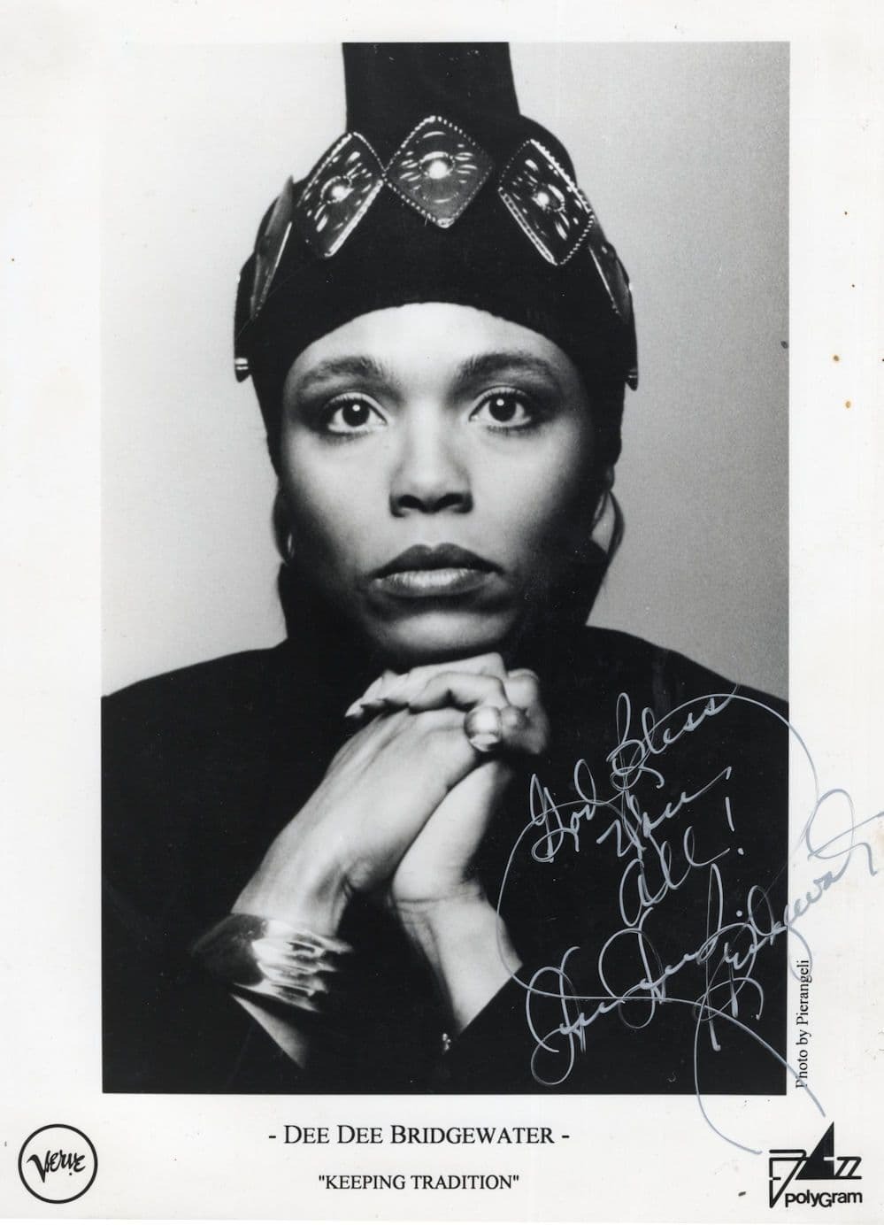 Dee Dee Bridgewater Jazz Large 9x8 Polygram Hand Signed Photo | Topics ...