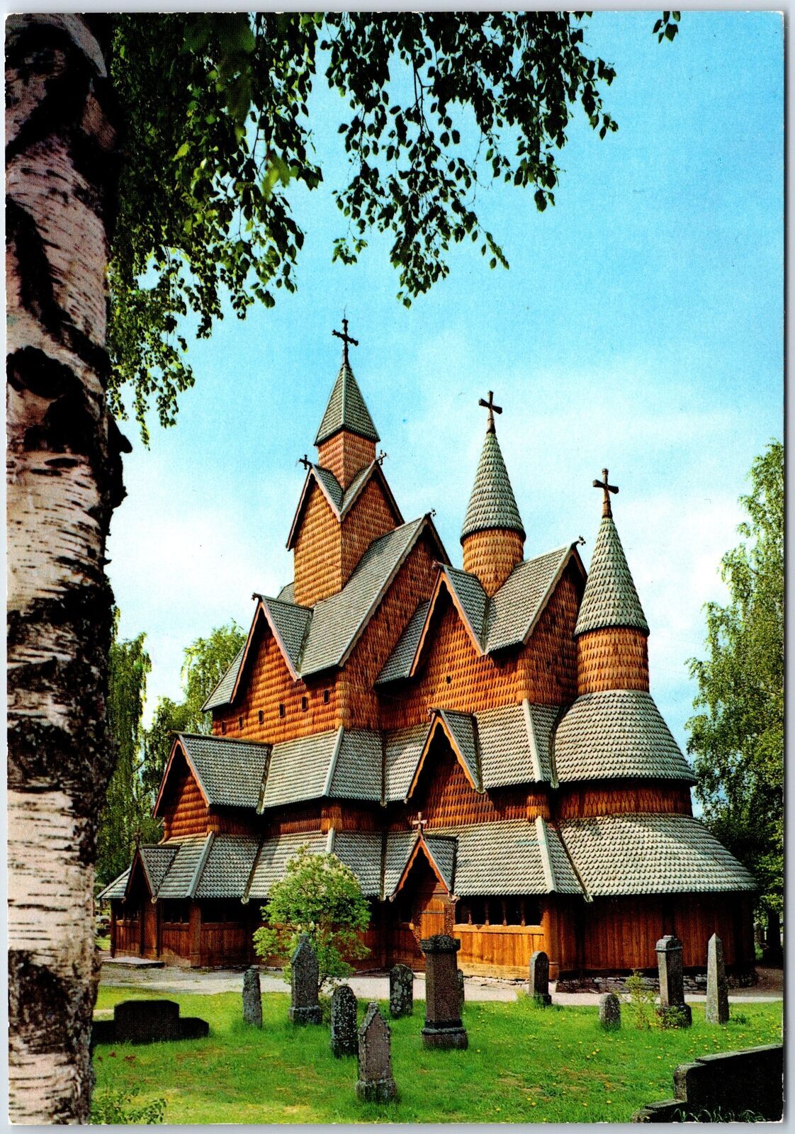 Vintage Continental Size Postcard the Heddal Stave Church (1147) in ...