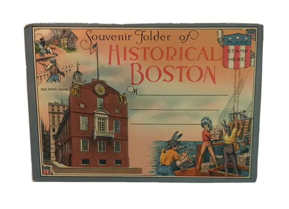 Vintage Historical Boston Old State House Unposted Souvenir Postcard ...