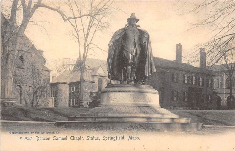 Massachusetts Springfield, Deacon Samuel Chapin Statute | United States ...