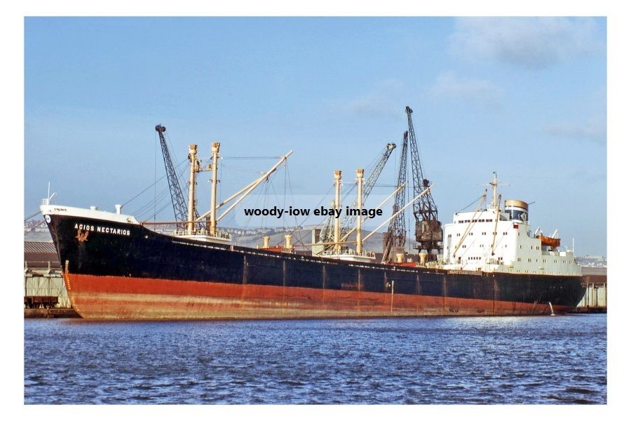 mc4244 - Greek Cargo Ship - Agios Nectarios , built 1958 - photo 6x4 ...