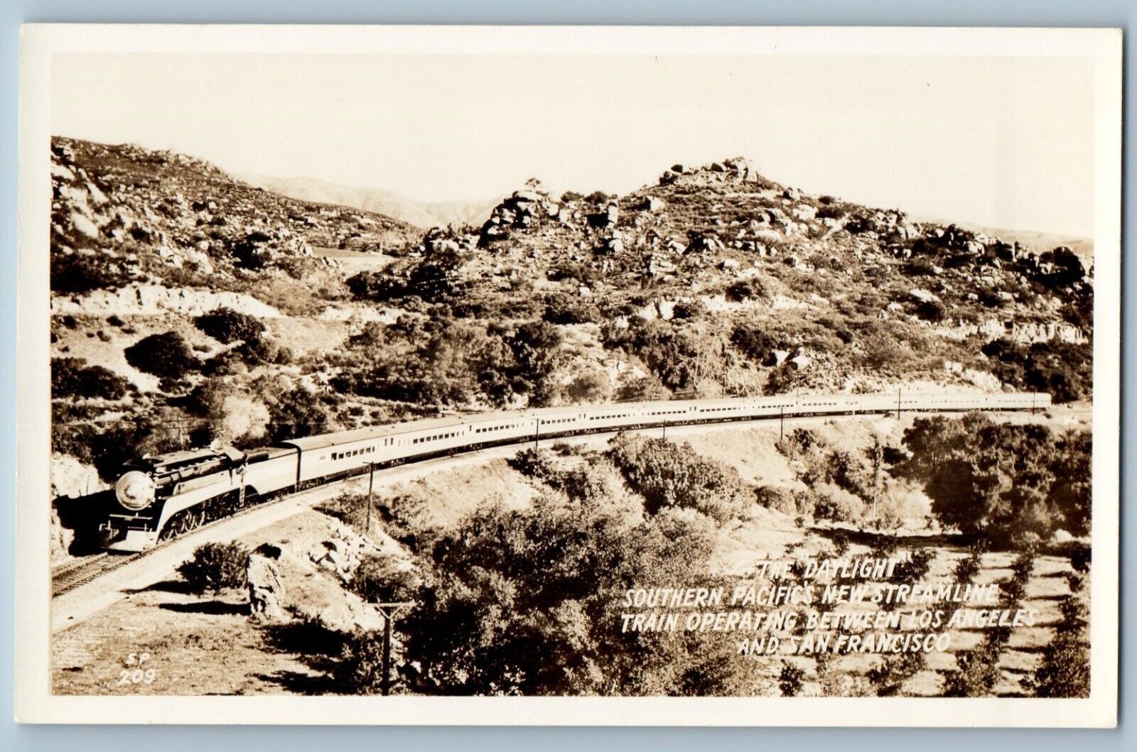 San Francisco CA Postcard RPPC Photo Daylight Southern Pacifics ...