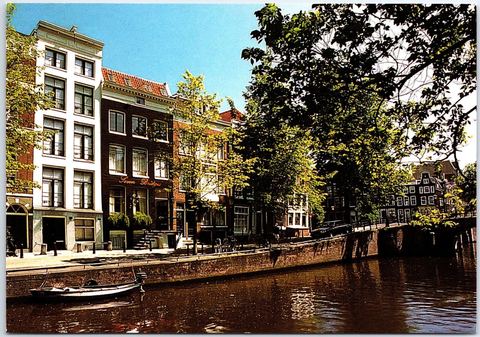 Vintage Postcard Continental Size Hotel Seven Bridges on the Amsterdam ...
