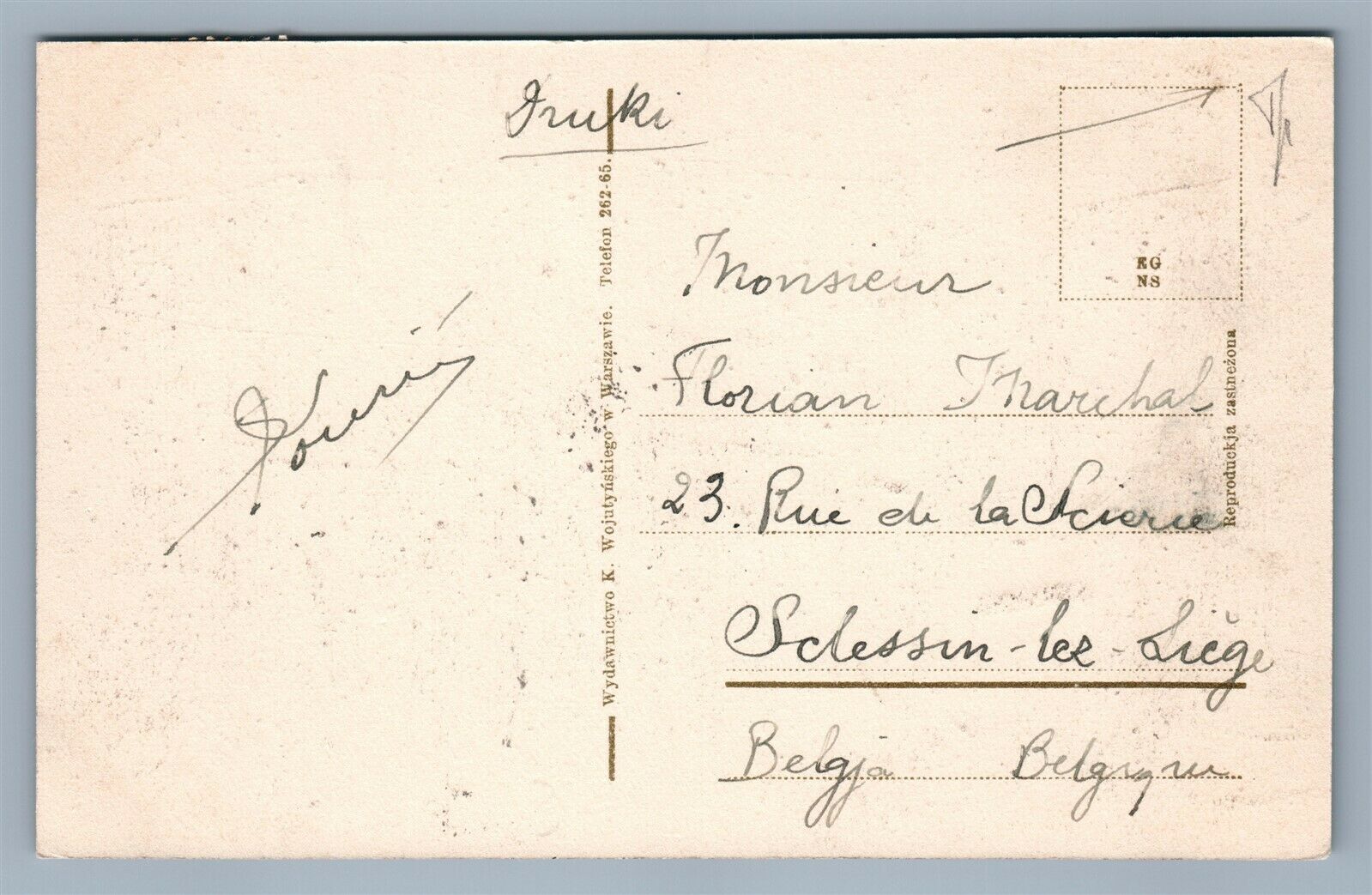 Warsaw Poland Antique Postcard Warszawa Pomnik Sobieskiego W/ Stamps ...
