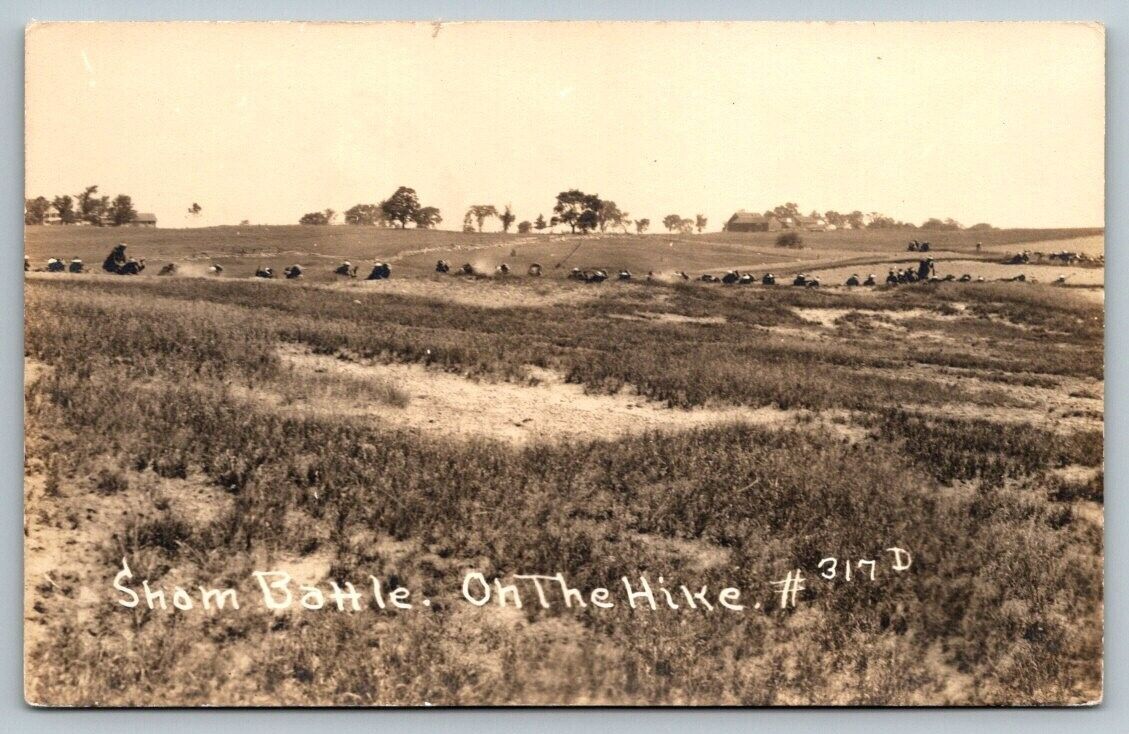 RPPC WW1 ERA US Army Sham Battle on the Hike Real Photo Postcard ...