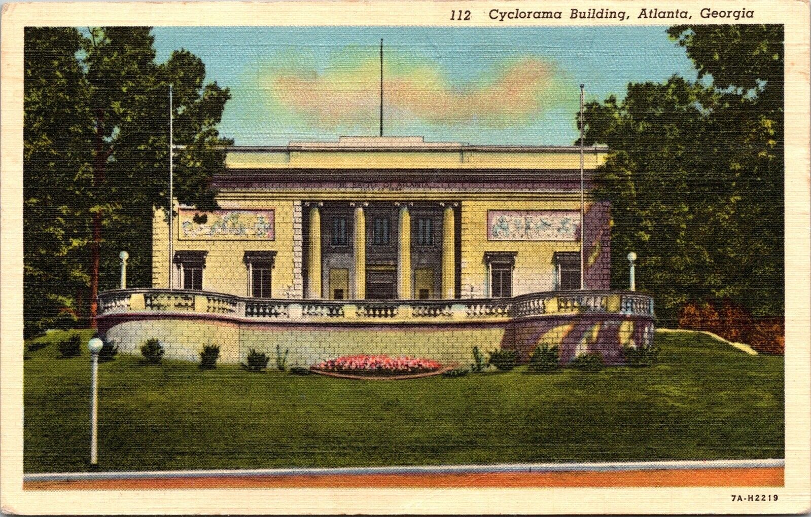 Historic Cyclorama Building Streetview Grant Park Atlanta Georgia Linen ...