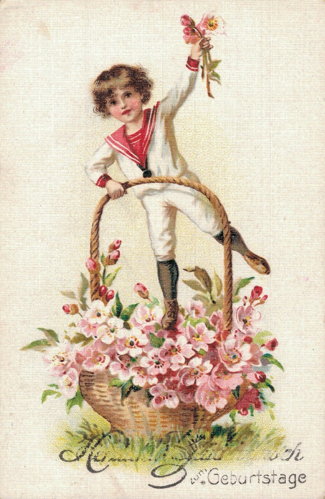 Victorian Cute Boy Happy Birthday Vintage Postcard 08.17 | Other ...