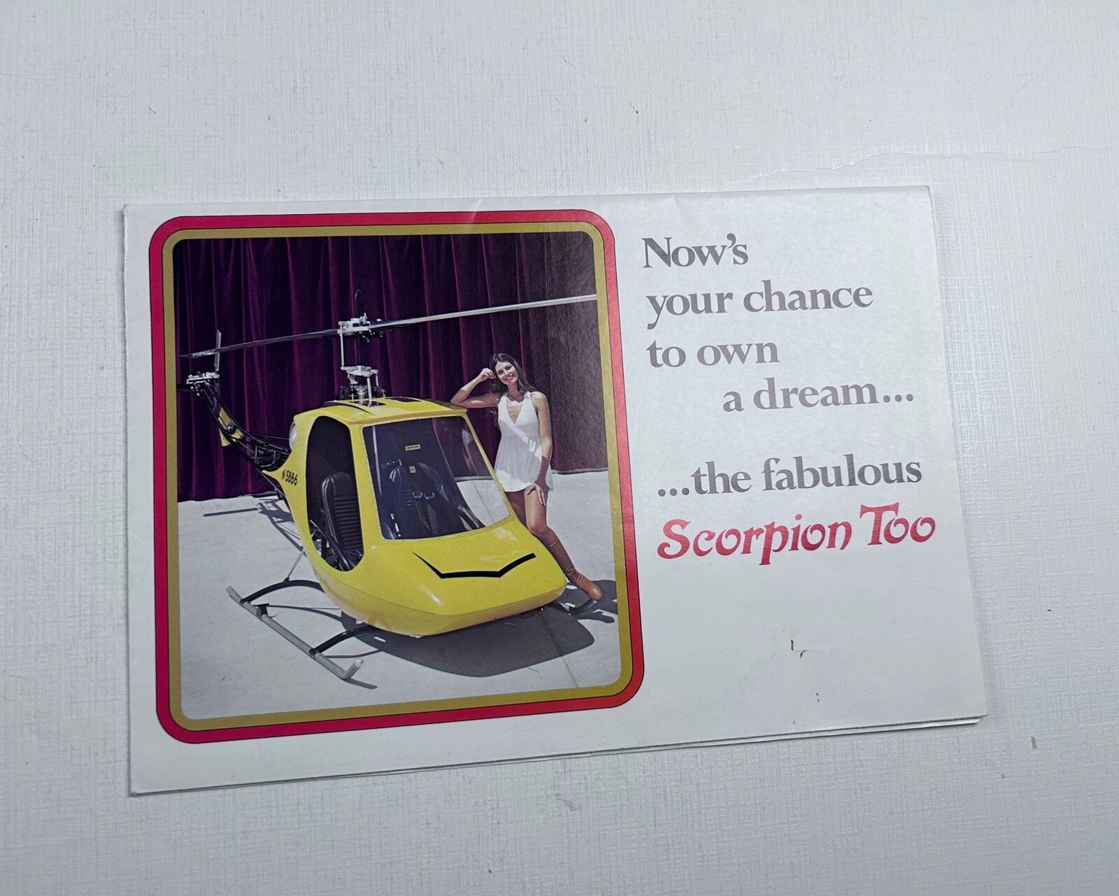 Vintage Helicopter Brochure Scorpion Too RotorWay #1 | Ephemera - Other ...