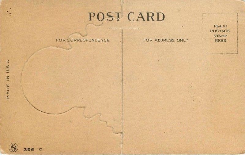 c1910 Romantic Dutch Children Spooning Dog Benjen Die-cut Stand Up ...