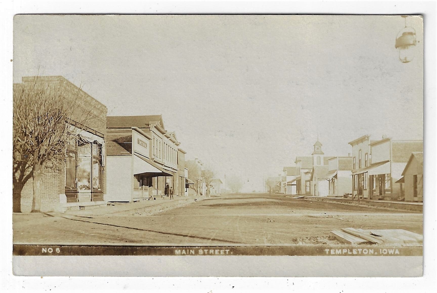 Main Street Scene Templeton Iowa RPPC Olson Photograph Co. Real Photo ...