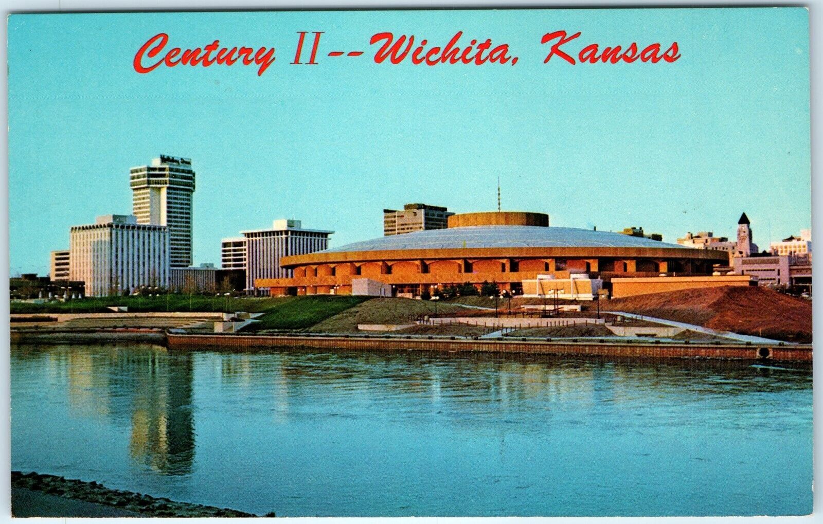 c1970s Wichita, KS Century II Downtown New Auditorium Greetings Chrome ...