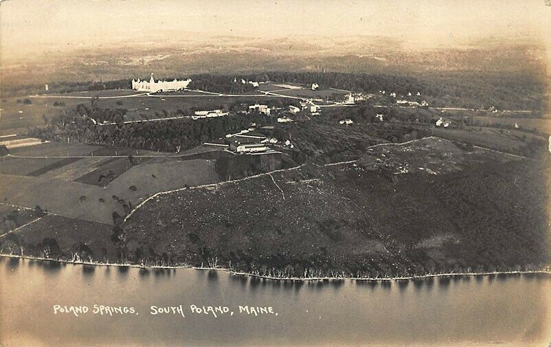 South Poland ME Poland Springs Aerial View View Postcard | United ...