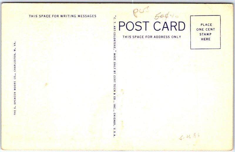 Vintage Postcard the West Virginia State Capitol at Charleston 2a-h472 ...