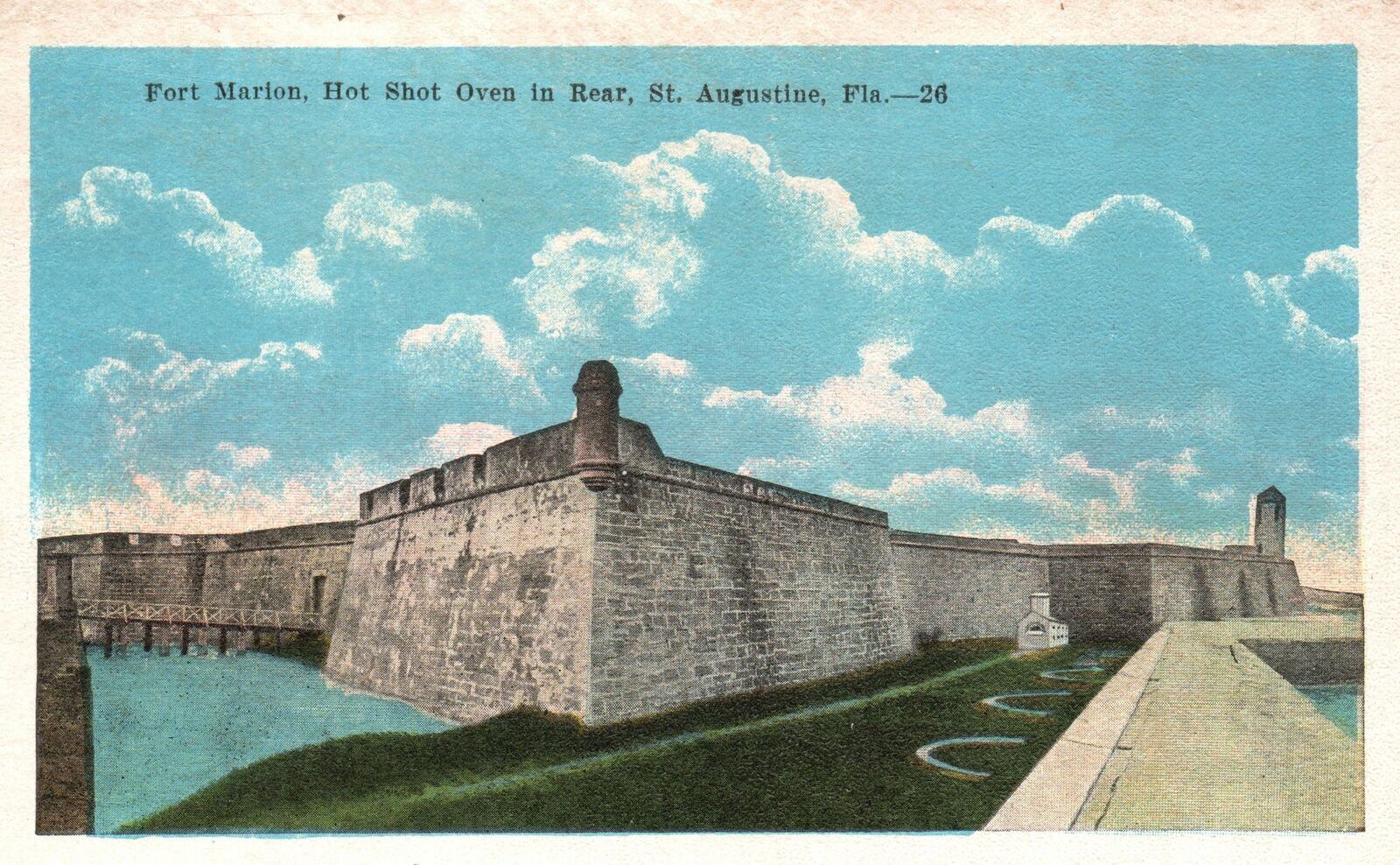 ?Vintage Postcard 1920's Fort Marion Hot Shot Oven in Rear St ...