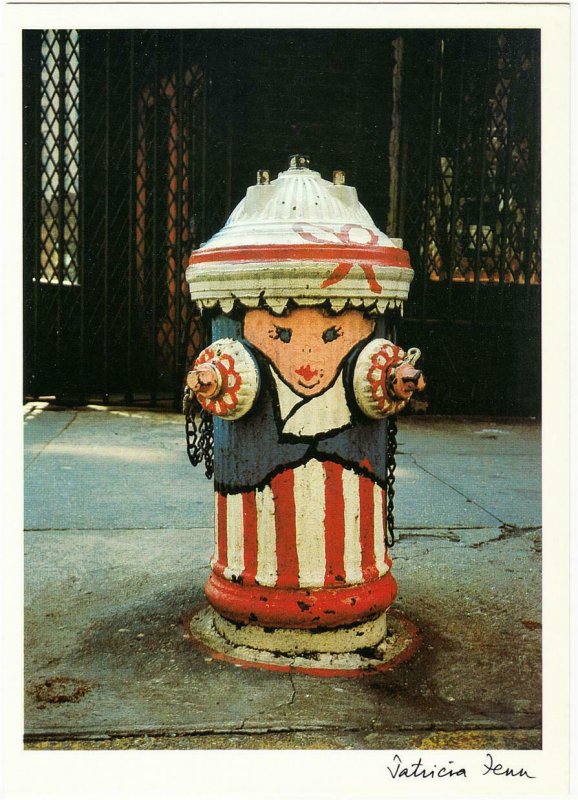 New York NYC Fire Hydrant Painted as Uncle Sam by Patricia Fenn 1980s ...