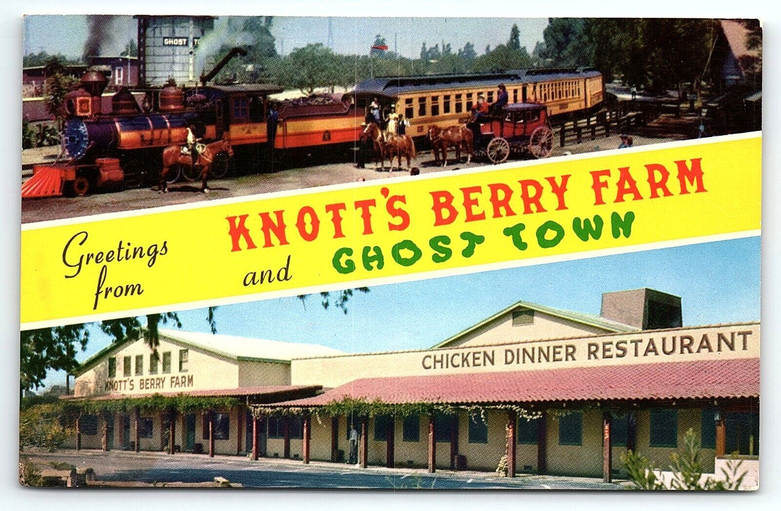 1960s Knotts Berry Farm Ghost Town California Railroad Restaurant ...