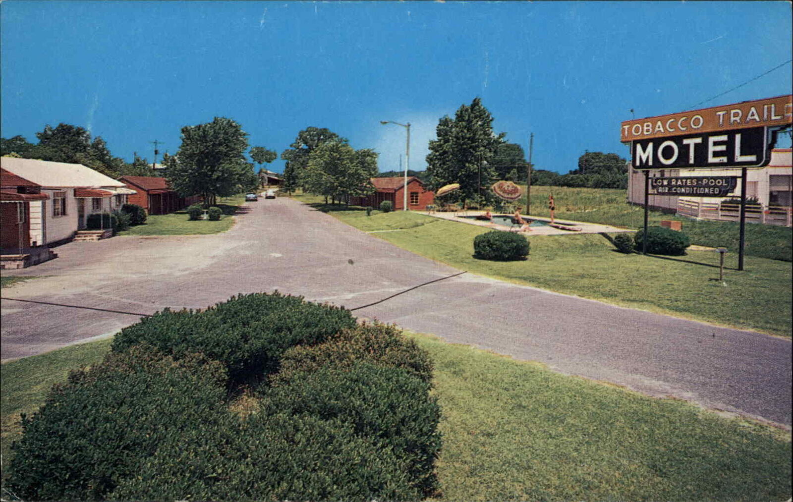 Wilson North Carolina NC Tobacco Trail Motel Swimming Pool c1950s-60s ...
