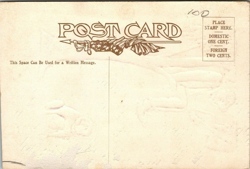 Vtg Spending most of my time on beach Dog Chasing Man Up Tree Comic ...