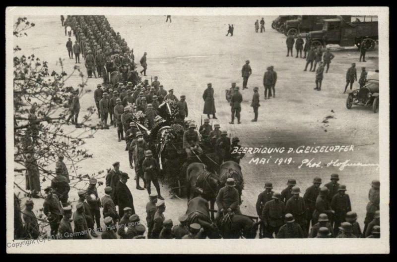 Germany 1919 Revolution Freikorps Funeral Berlin Spartakist Victims ...