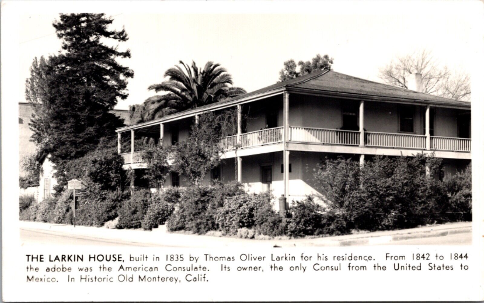 Frasher's Fotos Real Photo Postcard The Larkin House in Monterey ...