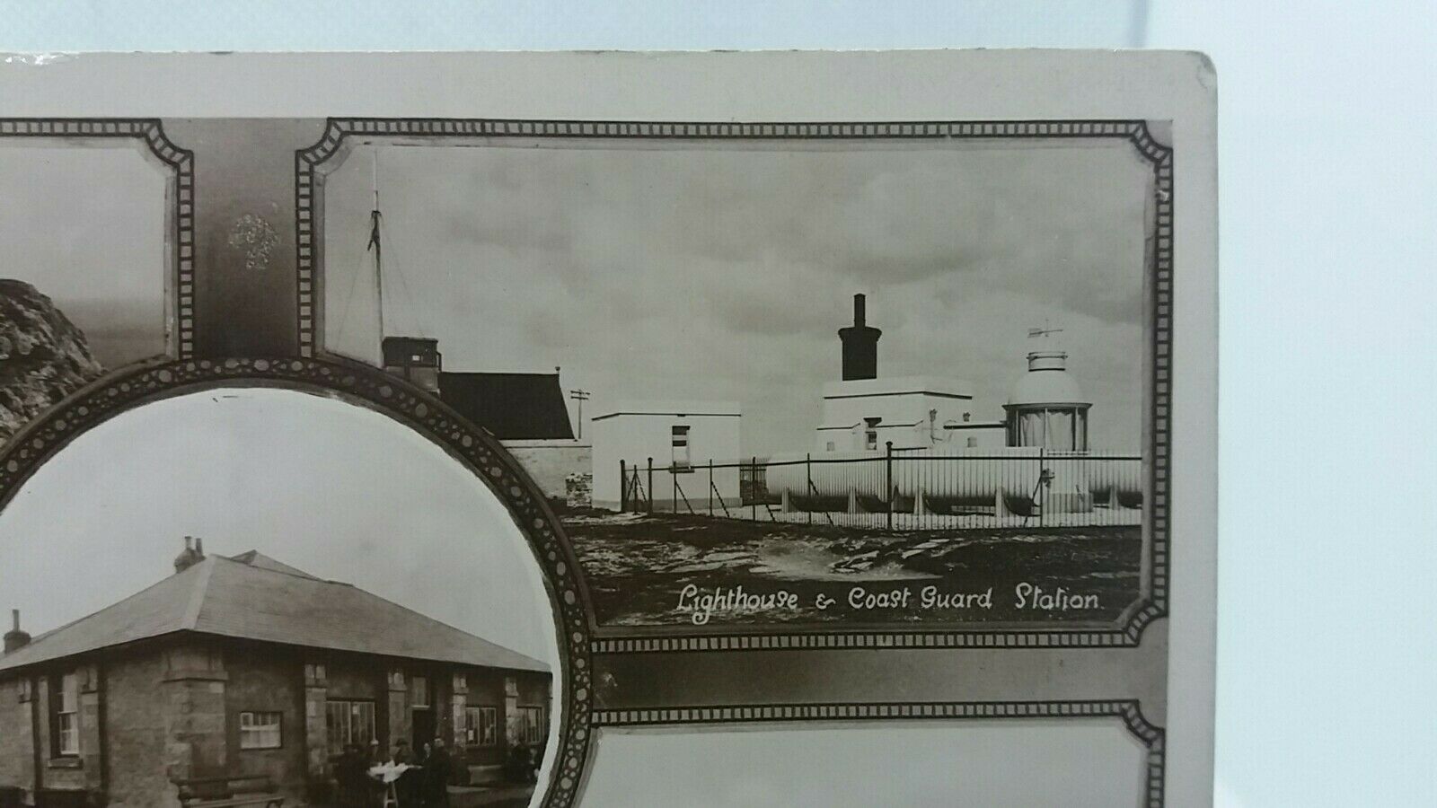 Vintage Postcard Berry Head Multiview Fort Tea House Lighthouse ...