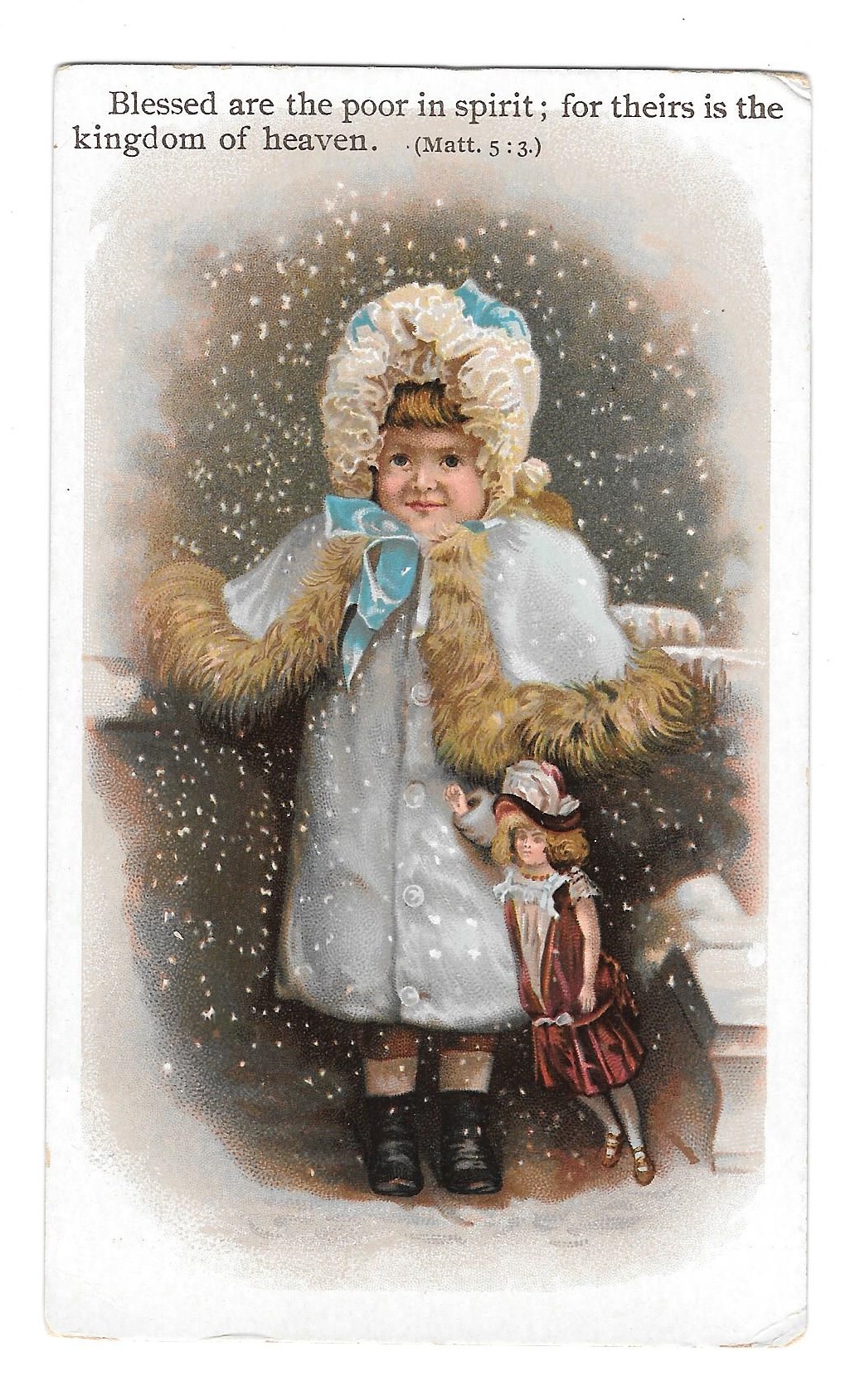 Victorian Christian Bible Chromo Litho Cards 3X Beatitudes Children ...