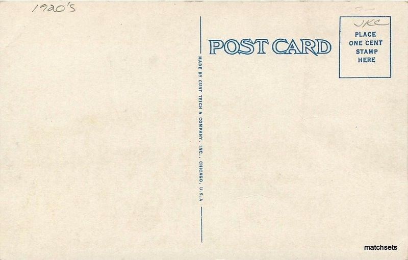 1920s Christmas Hotel Flag Bryan Ohio Teich postcard 3670 | United ...