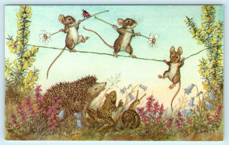 MOLLY BRETT Artist Signed "ON THE TIGHTROPE" Medici Anthropomorphic ...