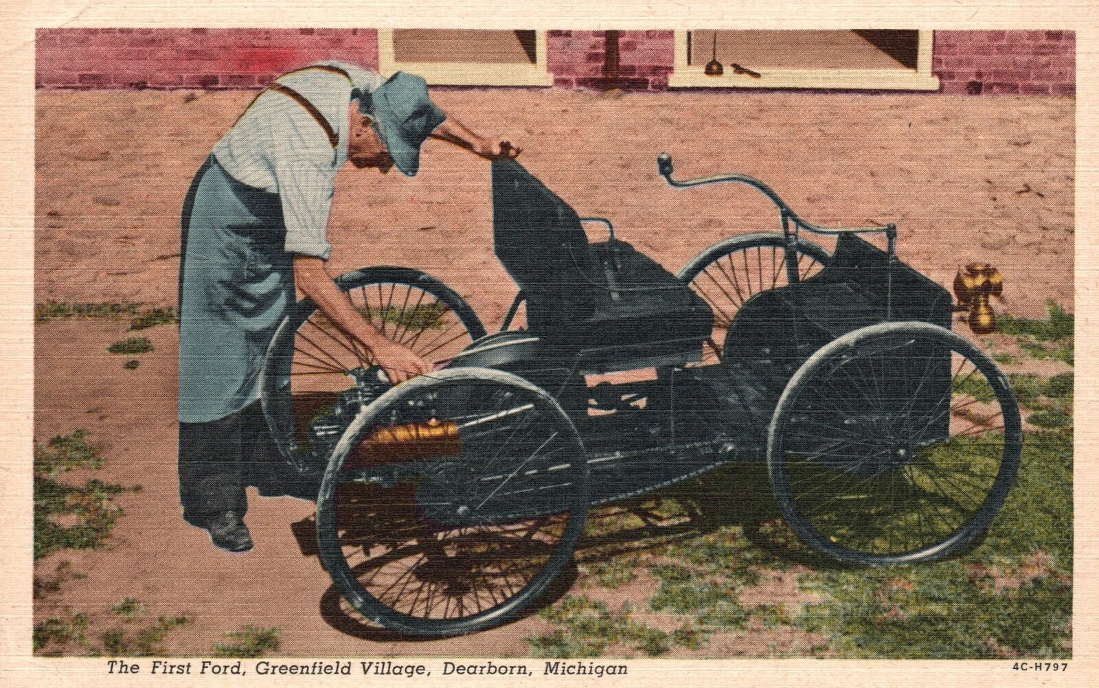 Vintage Postcard The First Ford Greenfield Village Dearborn Michigan ...