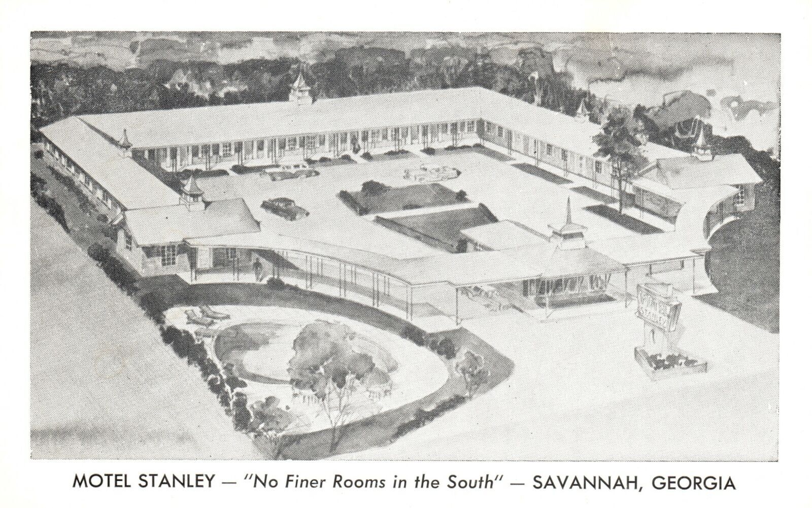 Vintage Postcard 1920's Motel Stanley No Finer Rooms in South Savannah ...