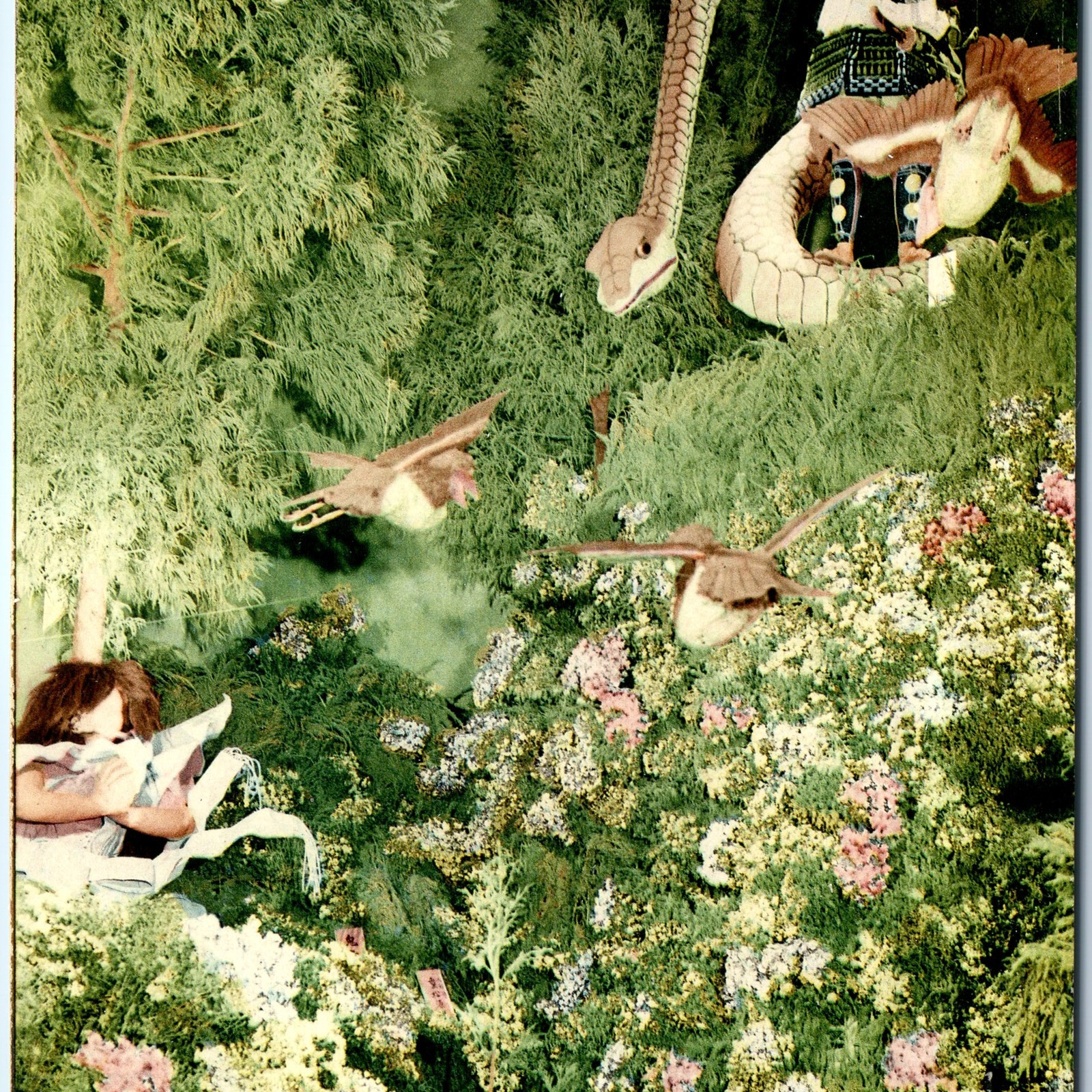 c1910s Japan Kabuki Theater Postcard Scene Snake Demon Maru Birds ...