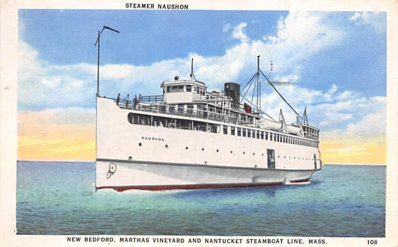 Steamer Naushon Ferry Boats Ship 1939 | Topics - Transportation - Boats ...