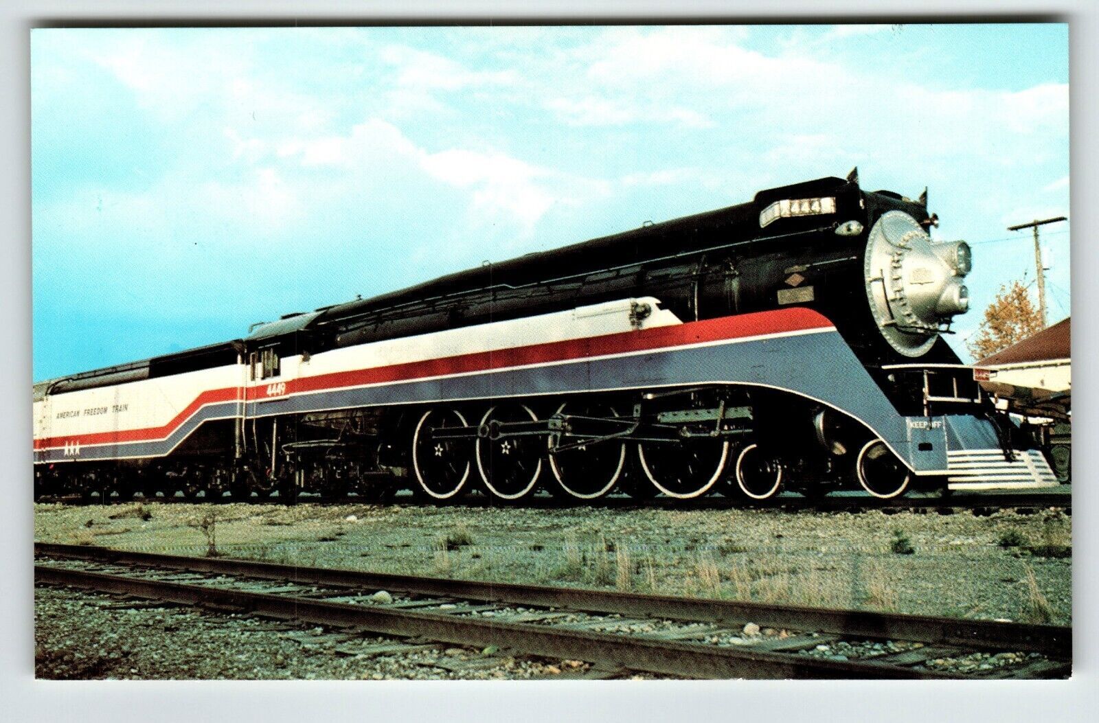 Railroad Postcard Train Locomotive American Freedom X 4449 Railway ...